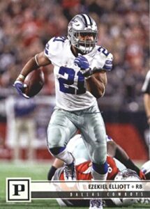 2018 panini nfl football #77 ezekiel elliott dallas cowboys official trading card