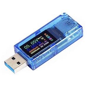 makerhawk usb 3.0 tester, usb power meter, 3.7-30v 0-4a voltage tester multimeter, usb current meter tester, ips color display voltmeter ammeter, usb charger tester at34