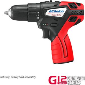 ACDelco ARD12119T G12 Series 12V Cordless Li-ion 3/8” 265 In-lbs. Compact Drill Driver - Bare Tool Only