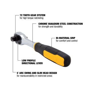 DEWALT DWMT81090 3/8IN Drive Bi-Material Ratchet