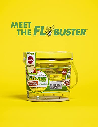 Flybuster Fly Trap - Outdoor Living, Non-Toxic Fly and Pest Control Trap, 1-Liter, Compact