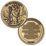 St Christopher Protect Us Challenge Coin