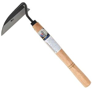 hachiemon japanese weeding tool very sharp edge nejiri gama - made in japan