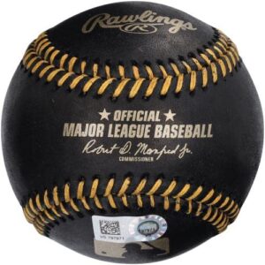 Walker Buehler Los Angeles Dodgers Autographed Black Leather Baseball - Autographed Baseballs