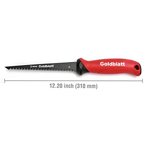 Goldblatt Drywall Saw - 6-inch Jab Saw, Keyhole Saw with Soft Grip Handle, Hand Saw, Sheetrock Saw, Wallboard Saw with 8-TPI Bi-metal Blade