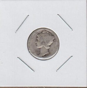 1916 winged liberty head or"mercury" (1916-1945) dime good