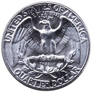 1963 - U.S. Washington Quarter 90% Silver Coin, 1/4 Brilliant Uncirculated Mint State Condition