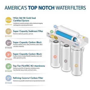 APEC Water Systems Ultimate RO-Hi Top Tier Supreme Certified High Output Fast Flow Ultra Safe Reverse Osmosis Drinking Water Filter System, 90 GPD