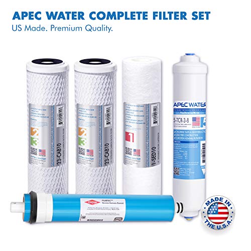 APEC Water Systems Ultimate RO-Hi Top Tier Supreme Certified High Output Fast Flow Ultra Safe Reverse Osmosis Drinking Water Filter System, 90 GPD