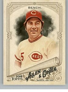 2018 topps allen and ginter #133 johnny bench reds baseball card