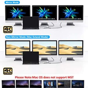 USB C Docking Station Dual Monitor, 9 in 1 USB C Triple Display Docking Station to Dual HDMI Adapter Displayport SD TF Card Reader 2USB 2.0, 1 USB 3.0, 100W PD for USB C Thunderbolt 3 Laptops