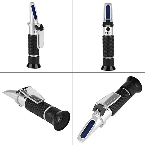 Professional Brix Refractometer Kit 0-20% Accurate Brix Refractometer Honey Beer Fruit Juice Sugar Tester Meter Length 17cm