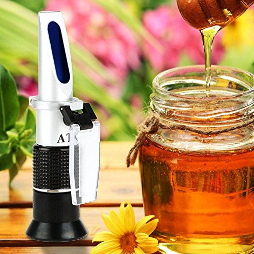 Hilitand Honey Refractometer Professional Brix Refractometer Kit 58-90% Accurate Honey Sugar Tester Meter