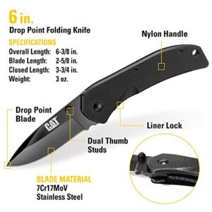 Caterpillar - 4 Pc. Mft, Folding Knife, Pocket Tool Set, Tool Sets, Knives/Blades - No Utility, Knives - Folding (980103)