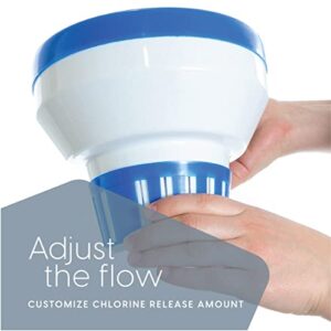 Milliard Chlorine Floater, Floating Chlorine Dispenser, Large Capacity and Adjustable Release, Fits 1-3in. Tablets: for Swimming Pool or Spa