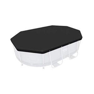 bestway 58424 flowclear swimming pool cover, 9ft 10, black