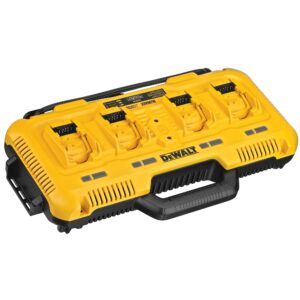 dewalt 20v max battery charger, 4-ports, simultaneous charging for 12v and 20v max batteries (dcb104)