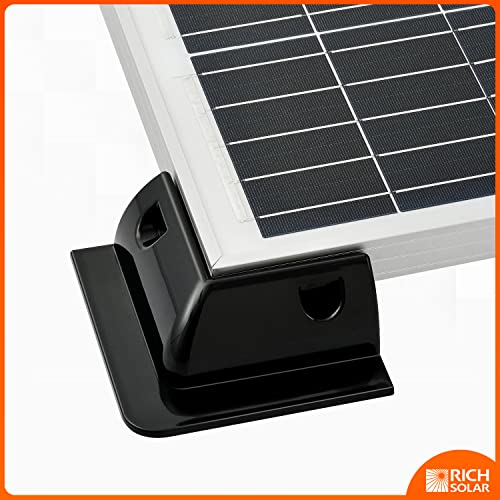 RICH SOLAR Solar Panel Roof Drill-Free Corner Bracket Mount for RV, Boats, Caravans, Marine, Motorhomes - Set of 6(Corner Bracket)