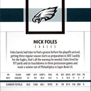 2018 Panini Knight Bronze #241 Nick Foles Philadelphia Eagles Football Card