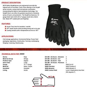 MCR Safety Memphis N9690L Ninja Ice Mechanic/Ice Fish Glove, Size Large (2 Pair)