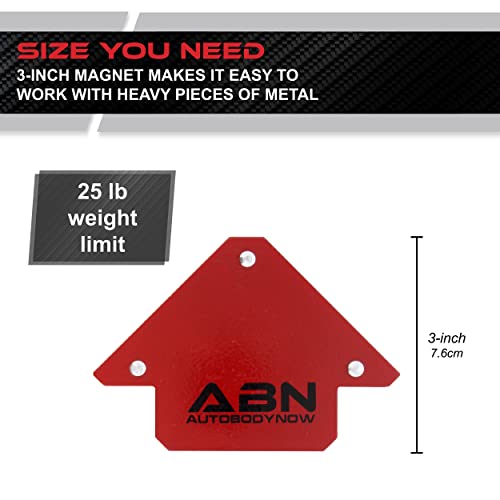 ABN Arrow Welding Magnet Fabrication Holder - 25lb Strong Positioning Square Welding Table Magnet Clamp for 45, 90, 135 Degree Angles