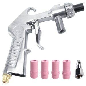 wogoboo sandblaster kit abrasive sand blasting gun spray gun rust remove with air quick adapter for sandblast cabinets