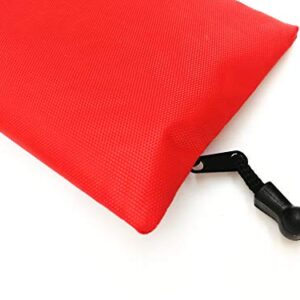 Jipemtra Red Emergency Bag First Aid Bag Small Empty Travel Rescue Bag Pouch First Responder Storage Medicine Pocket Bag for Car Home Office Kitchen Sport Ourdoors Bag Only (6.3x4.3")