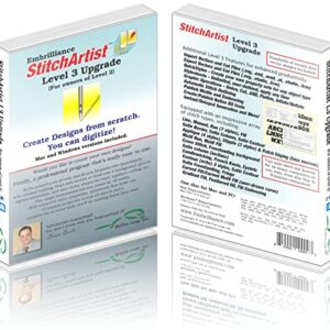 Embrilliance StitchArtist Upgrade Level 2 to Level 3 Digitizing Embroidery Software for Mac & PC