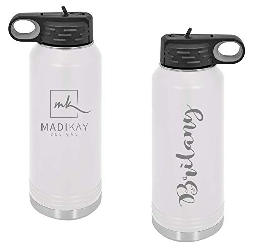 Insulated Stainless-Steel Water Bottle, Personalized Water Bottle Christmas Gift (32 Ounces)