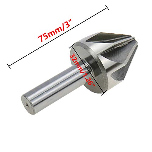 Rannb Countersink Drill Bit HHS 32mm Cutting Dia 60° Chamfer Mill Cutter