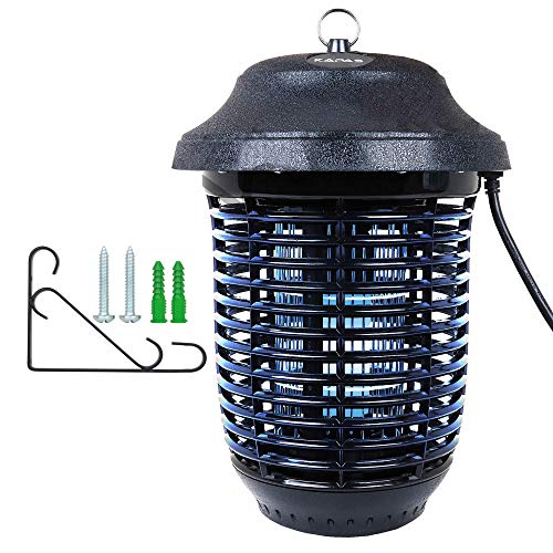 Electric Insect Bug Zapper, New Upgrade with Free Hanger Kapas 40W Outdoor Bug Killer Lantern for Mosquitoes, Flies, Gnats, Pests & Other Insects, 1 Acre Coverage