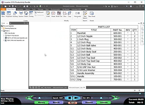 Autodesk Inventor 2019: 2D drafting and Customization – Video Training Course