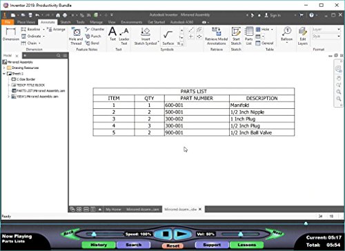 Autodesk Inventor 2019: 2D drafting and Customization – Video Training Course