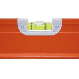 Klein Tools 935L Level, 24-Inch Magnetic Bubble Level with Adjustable Vial and Top V-Groove, High Viz Orange