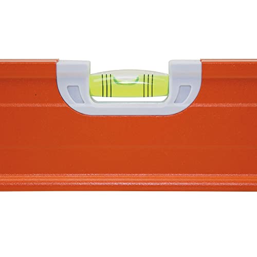 Klein Tools 935L Level, 24-Inch Magnetic Bubble Level with Adjustable Vial and Top V-Groove, High Viz Orange