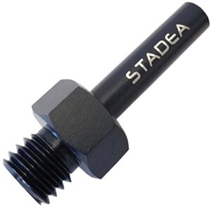 stadea adc104k core bit adapter for threaded diamond core drill bit hole saw - 3/8" round to 5/8" 11 male