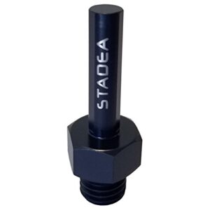 Stadea ADC104K Core Bit Adapter for Threaded Diamond Core Drill Bit Hole Saw - 3/8" Round to 5/8" 11 Male