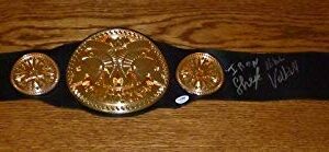 Iron Sheik & Nikolai Volkoff Signed WWE Tag Team Toy Belt PSA/DNA COA Autograph - Autographed Wrestling Miscellaneous Items