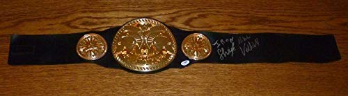 Iron Sheik & Nikolai Volkoff Signed WWE Tag Team Toy Belt PSA/DNA COA Autograph - Autographed Wrestling Miscellaneous Items