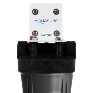 Aquasure Fortitude Pro Series High Performance Whole House 1 CF KDF/GAC Mix Media Water Treatment System with 20" Pleated Sediment Water Filter