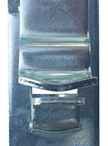 JQuad Trailer Door & Ramp Locking Hasp -4" Mounting- Cam Lock Latch Keeper -Zinc- Made in The USA