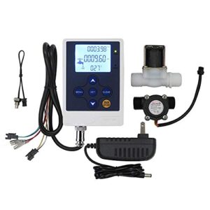 digiten water flow control lcd display+1/2"flow sensor meter+1/2"solenoid valve+12v power