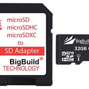 BigBuild Technology 32GB UltraFast 80MB/s Memory Card for Akaso EK7000 Action Camera, Class 10 MicroSDHC