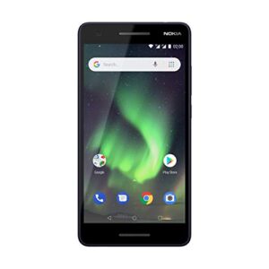 nokia 2.1 dual-sim 8gb rom + 1gb ram (gsm only | no cdma) factory unlocked 4g/lte smartphone (blue/silver) - international version