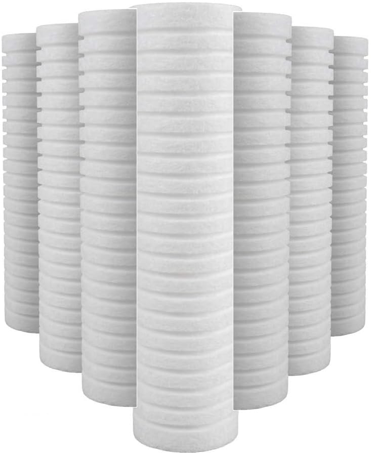 Clear Choice Sediment Water Filter 5 Micron 10 x 2.50" Water Filter Cartridge Replacement 10 inch RO System AP110, AP2005 CFS110, 8-Pk