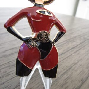 United States Navy Superhero Elastigirl Mrs Incredibles Leave Saving The World to The Men I Don't Think So! Ask The Chief Serialized Challenge Coin