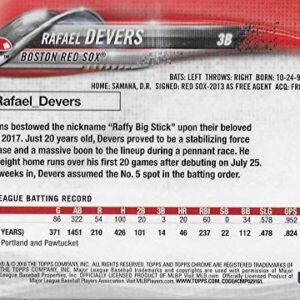 2018 Topps Chrome #25 Rafael Devers NM-MT RC Red Sox