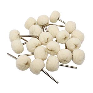 niupika cotton polishing wheel buff buffing wheels soft fine rotary tool accessories 3mm mandrel 20 pieces