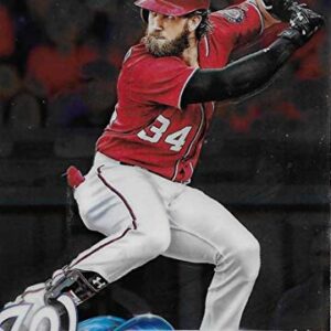 2018 Topps Chrome #139 Bryce Harper Washington Nationals Baseball Card - GOTBASEBALLCARDS