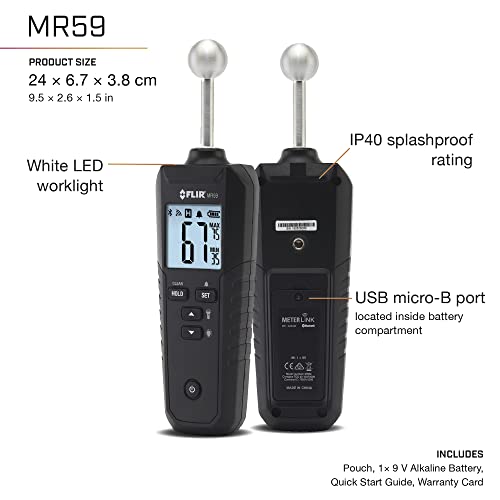 FLIR MR59 Ball Probe Moisture Meter with Bluetooth